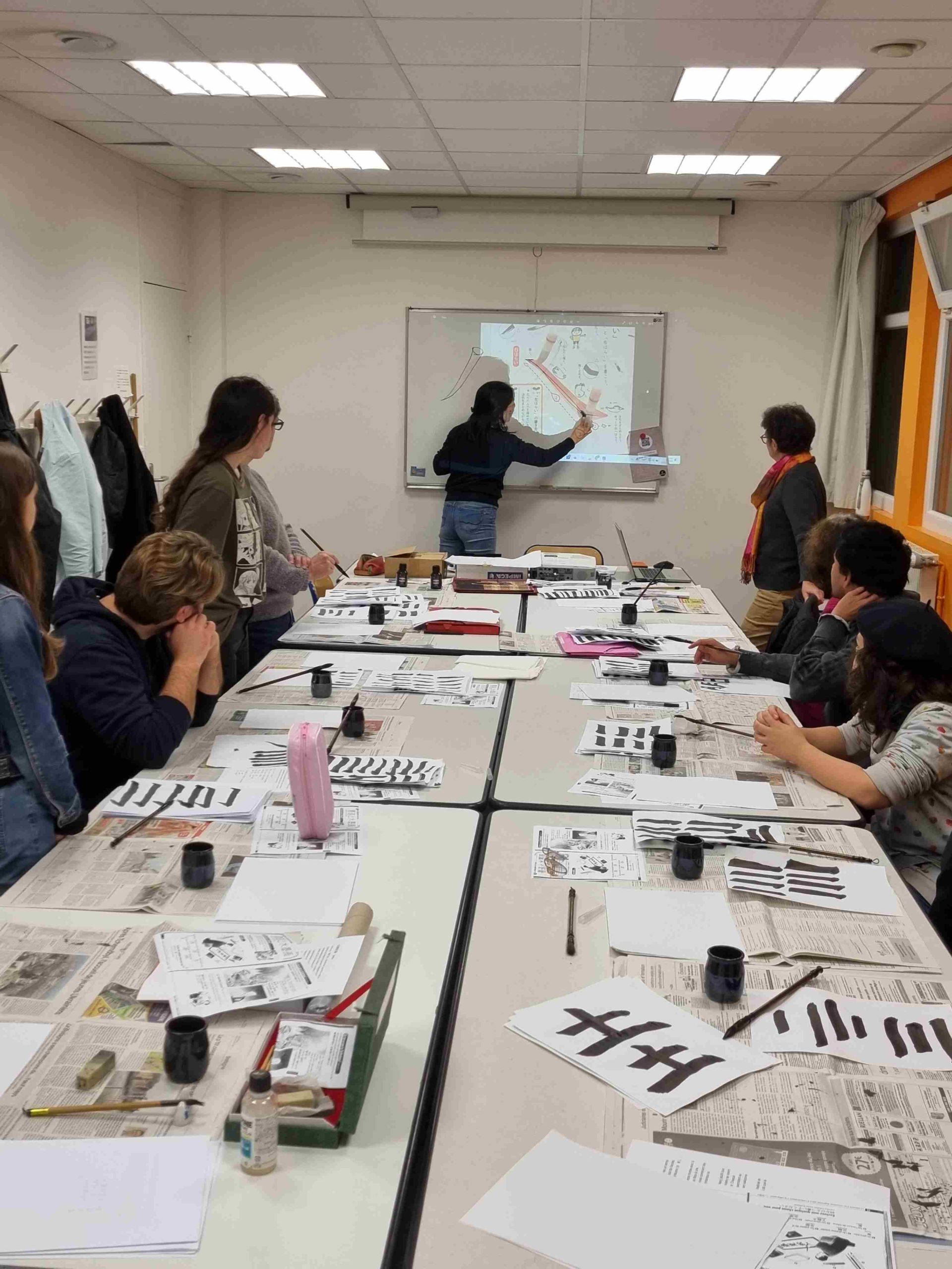 Cours de Calligraphie – Hermine et Sakura